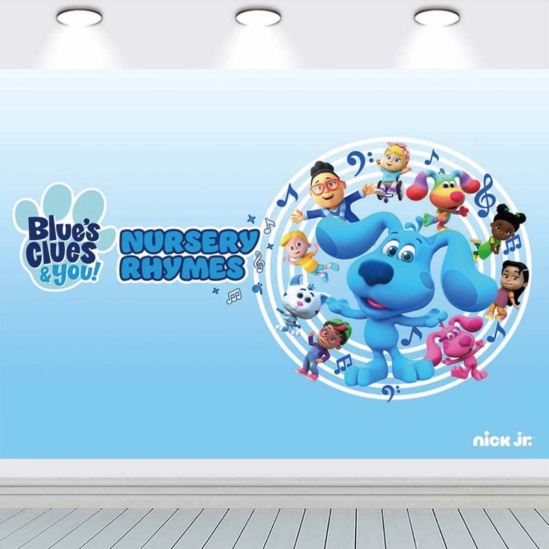 Blues Clues DXR Backdrop Banner Party Supplies Poster Movie Theme Background for Photography ...