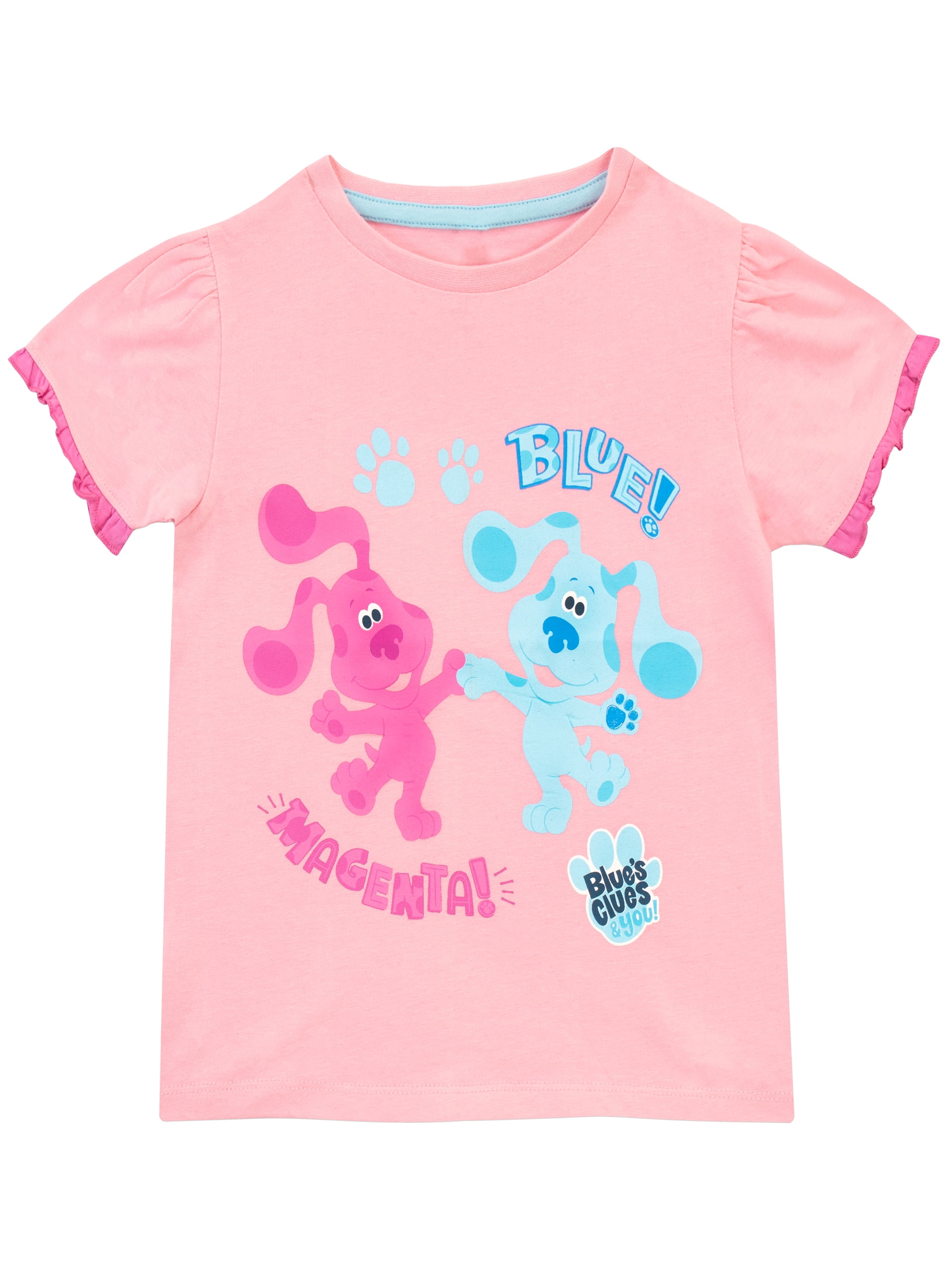 Blues Clues Girls T-Shirt Pink Sizes 2T-7 - Walmart.com