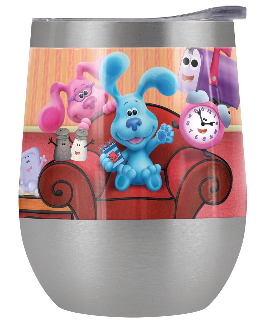 Blues Clues Official Blue'S Clues Character Group 12 oz Stemless ...