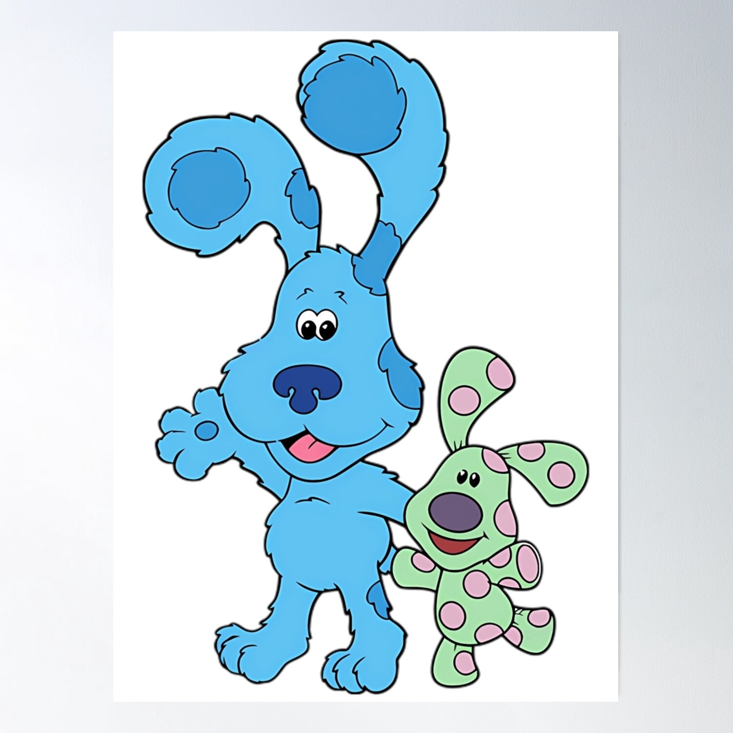 Blues Clues Poster Wall Art, Modern Wall Decor, 12x18 UNFRAMED ...