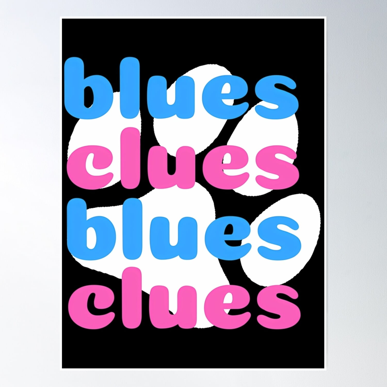 Blues Clues Poster Wall Art, Modern Wall Decor, 24x36 UNFRAMED ...