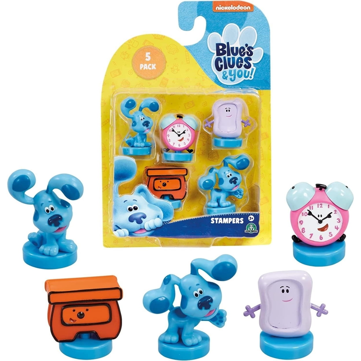 Blues Clues Stamps Set 5pk Tickety Tock Clock Slippery Soap PMI ...