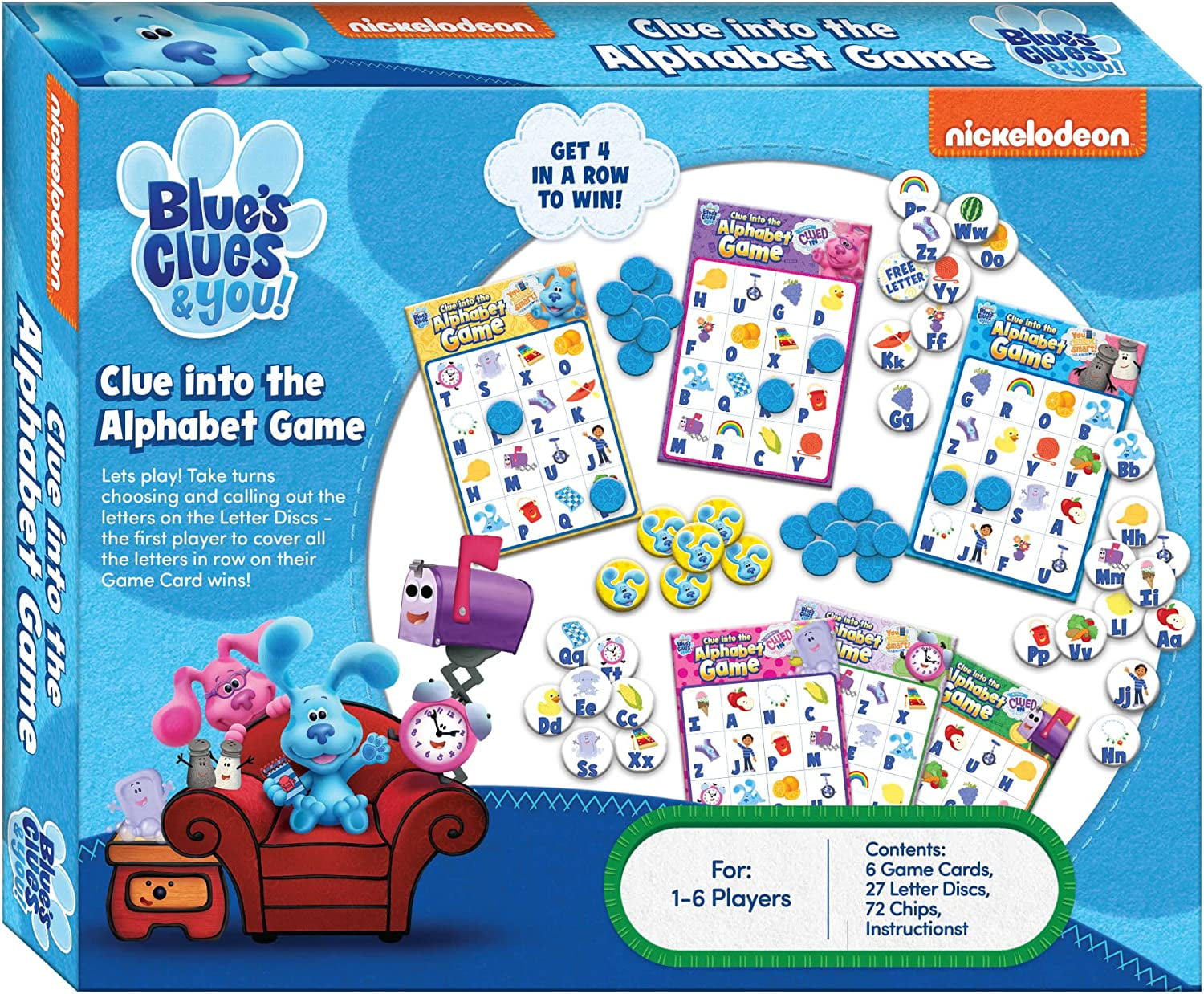 Blues Clues & You Alphabet Game, for Families and Kids Age 3 and Up ...