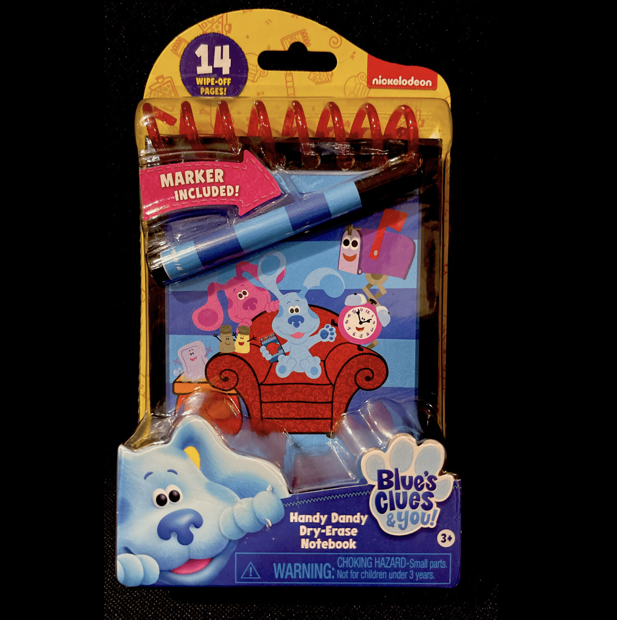 Nickelodeon Blue's Clues Notebook Toy, Dry Erase Pages and Marker, Ages ...