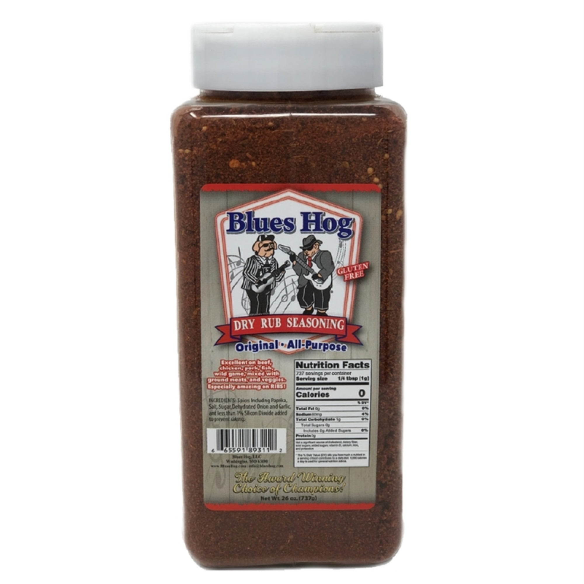 Blues Hog All-Purpose Seasoning Rub, Original Flavor, 26 oz Bottle for ...