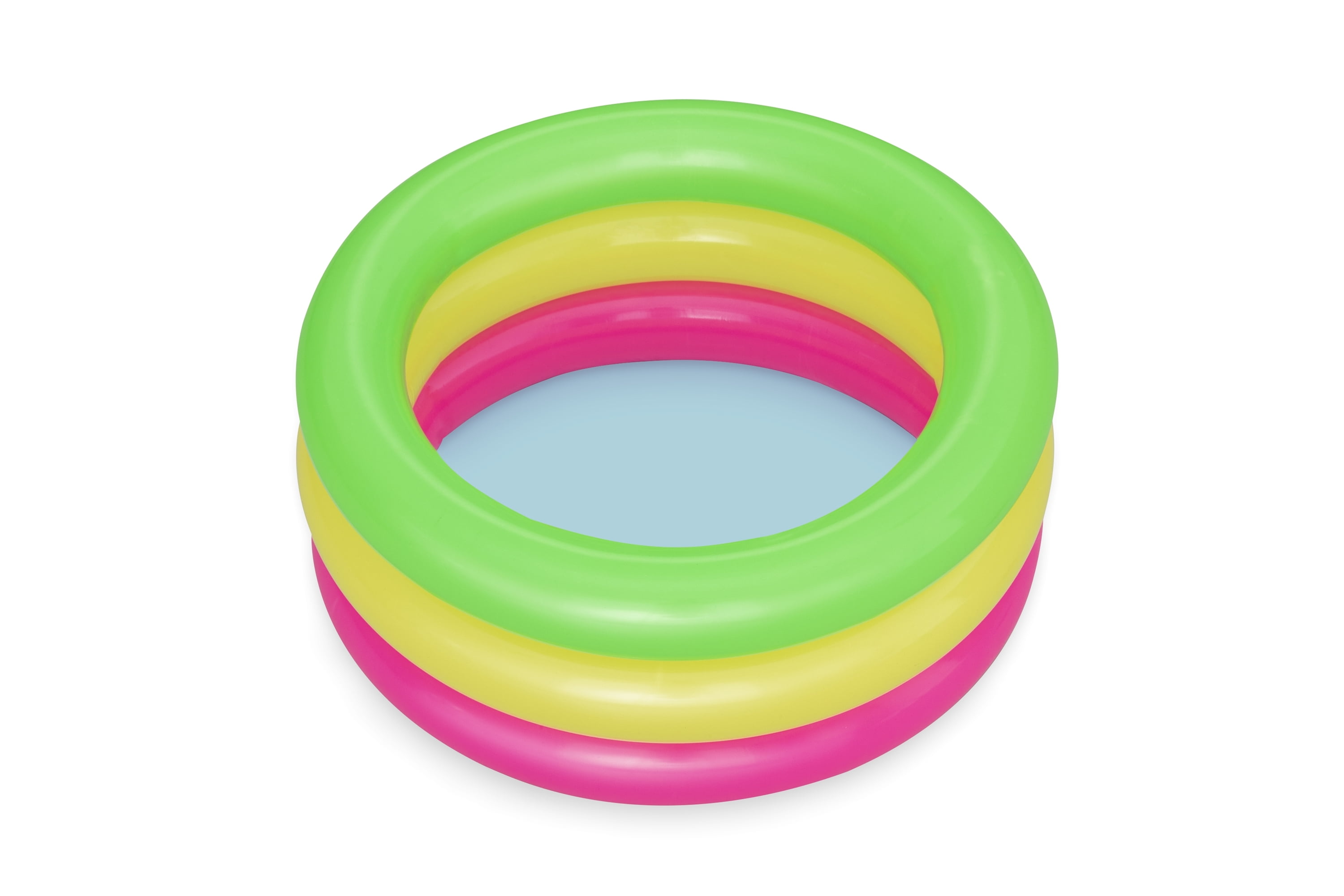 Bluescape Round 3-Ring Inflatable Multi-Color Kiddie Pool 27.5" x 12 ...