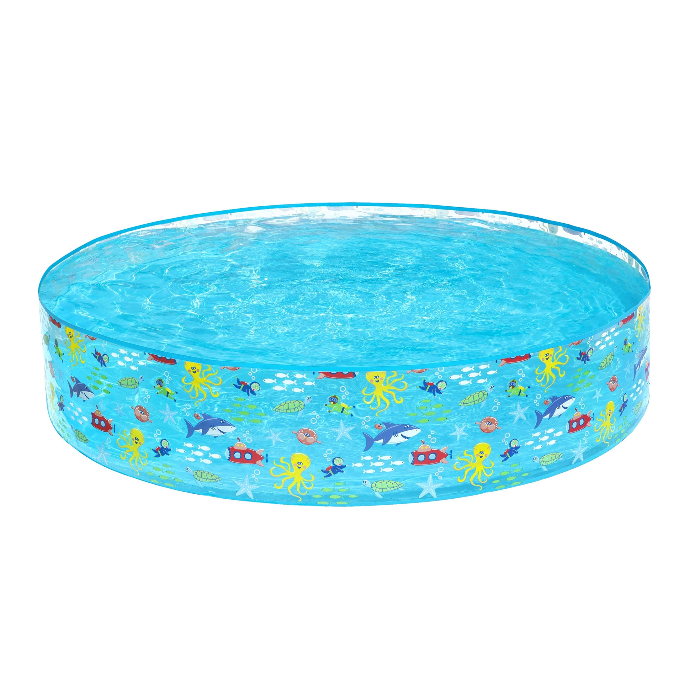 Bluescape Medium Size Round Multi-Color Above-Ground Kiddie Swim Pool 6 ...