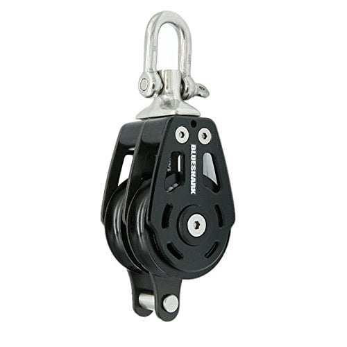 Blueshark Sailboat Blocks Aluminum 75mm Double 2777 - Walmart.com