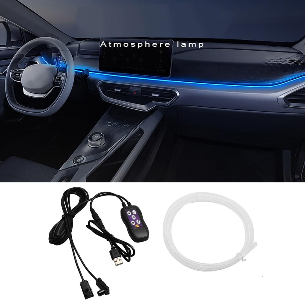 Blueshyhall Multicolour Car Interior Neon Lights with Wireless APP, RGB ...