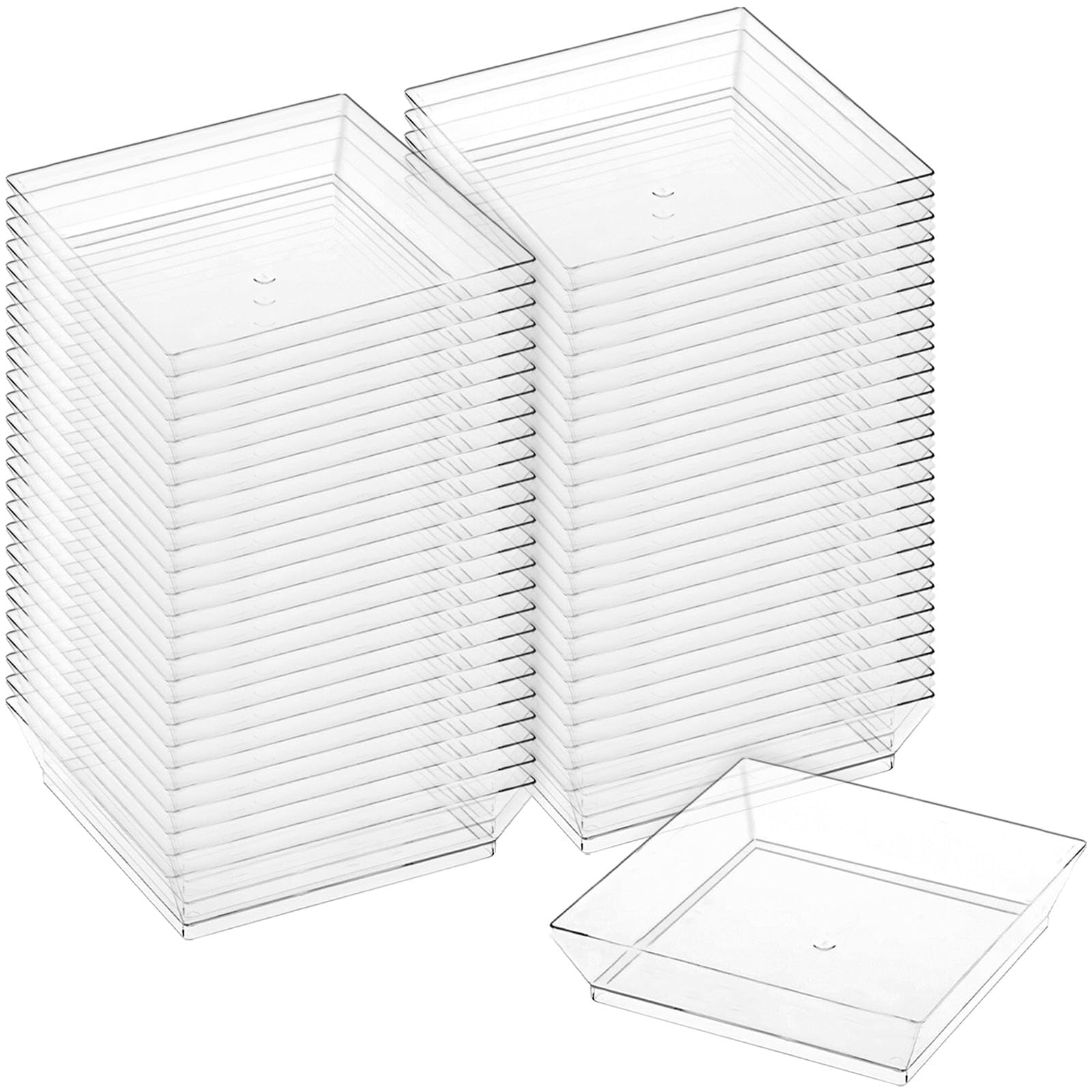 Bluesky Trading MiniWare Clear Plastic Square AFN1Plate(Pack Of x x .5 ...