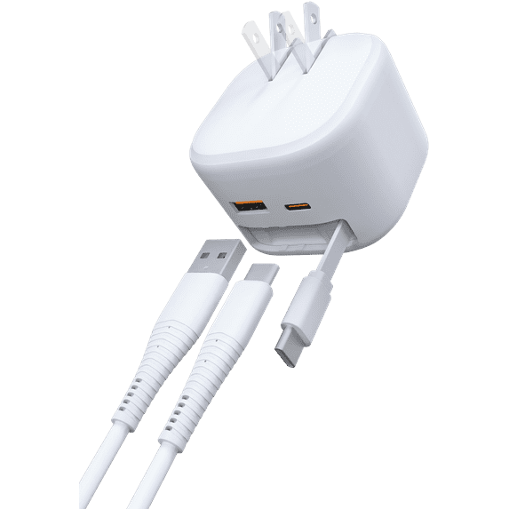 Bluestone 50W Retractable Wall Charger | Super Fast Charging | Dual USB ...