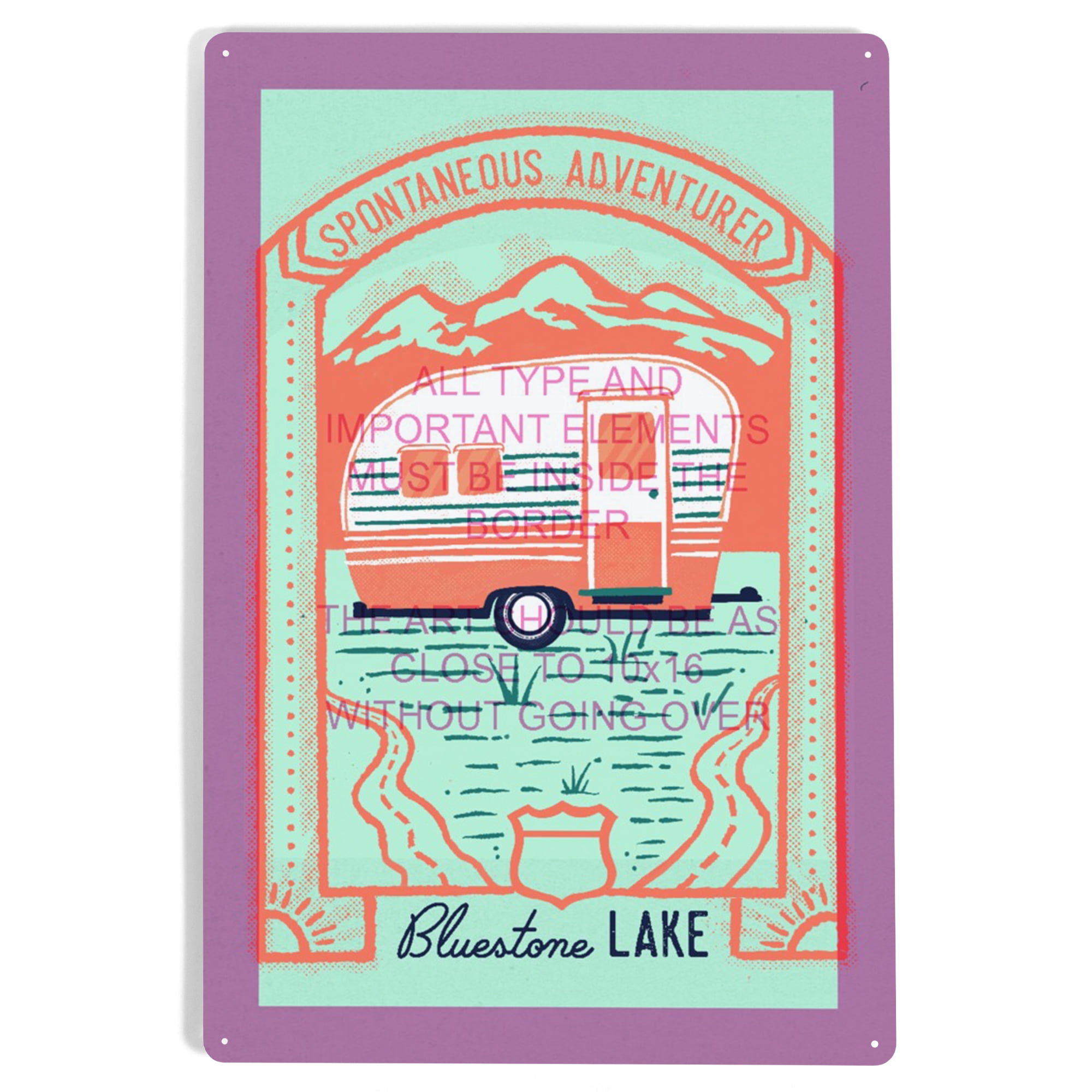 Bluestone Lake, WV, Lake Life Series, Spontaneous Adventurer (12x18 ...
