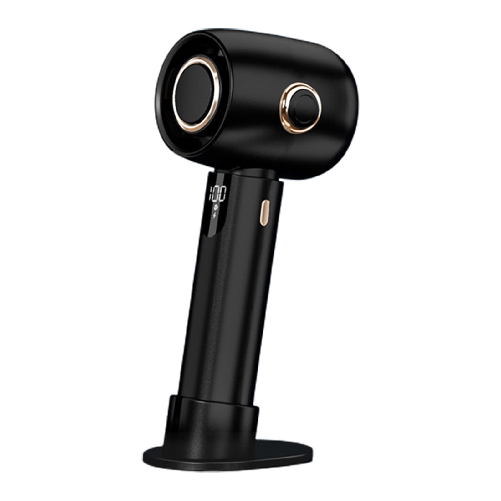 Bluethuy Handheld Fan Turbo Wind Accumulation 5 Gears Low Noise LED ...