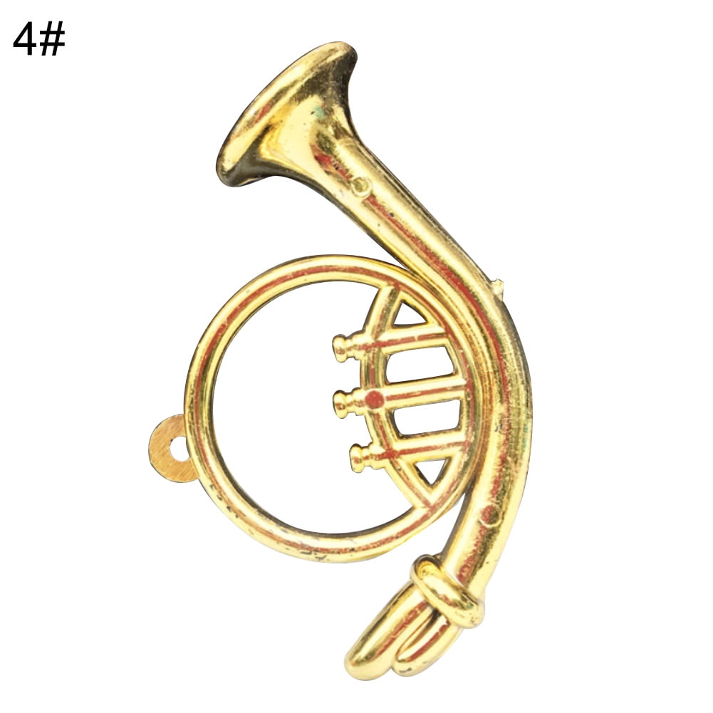 Bluethy 1/12 Dollhouse Miniature Plastic Violin Saxophone Model Musical ...