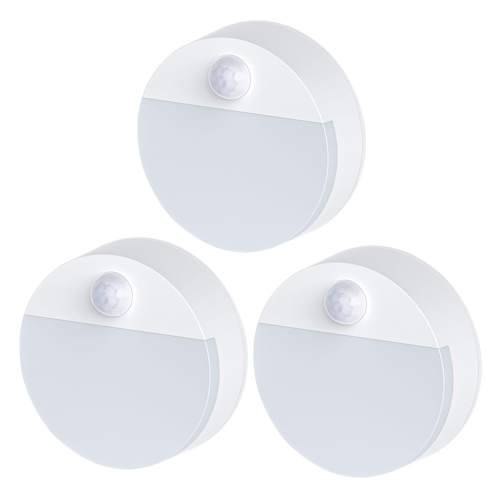Bluethy 1/3/6Pcs Human Body Sensor Lights Adjustable Brightness Wide ...