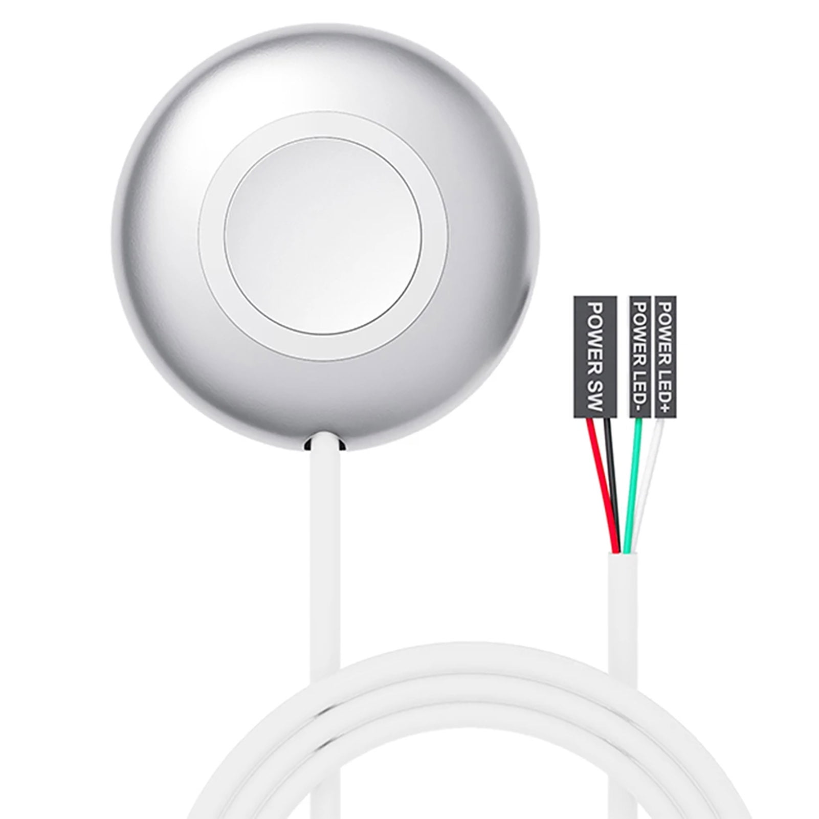 Bluethy 1.6M Desktop Computer Power Switch Aluminum Alloy PC Power ...