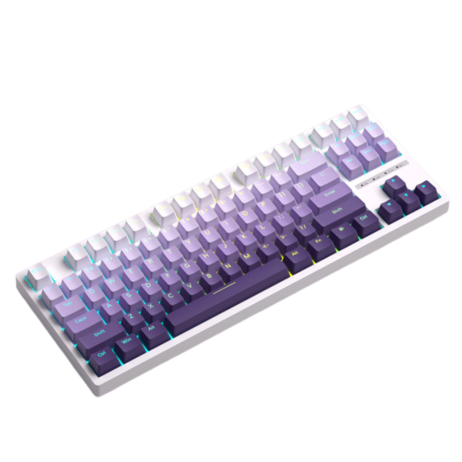 Bluethy 1 Set Lavender-Purple Colored Keyboard Key Caps Set Waterproof ...