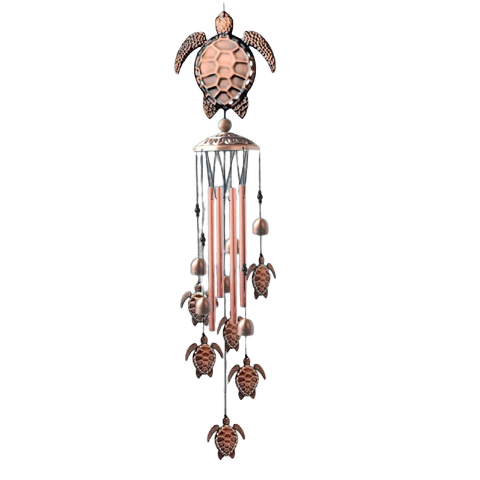 Bluethy 1 Set Wind Chime Exquisite Vintage Decorative Metal Angel Windbell Hanging Ornament ...