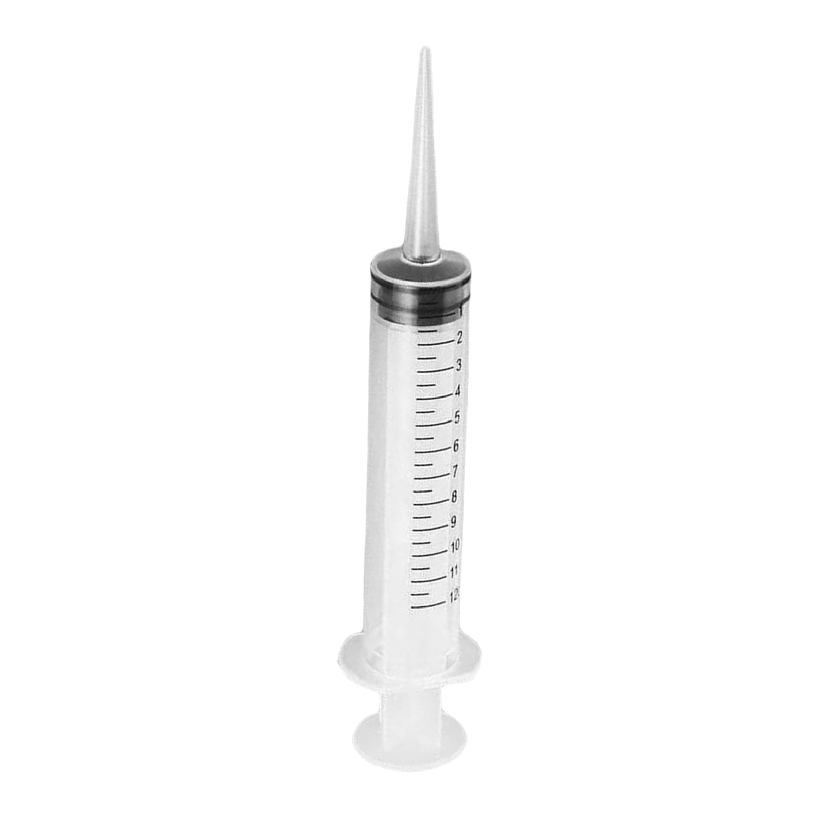 Bluethy 10Pcs 12ml Disposable Dental Syringe Transparent Elbow Syringe ...