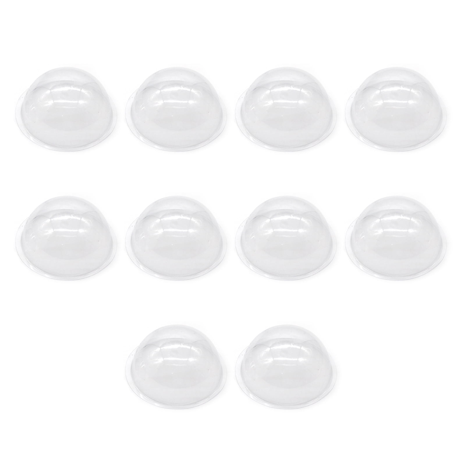 Bluethy 10Pcs 9/12/16cm Hemisphere Dome Covers Globe Half Round Clear ...