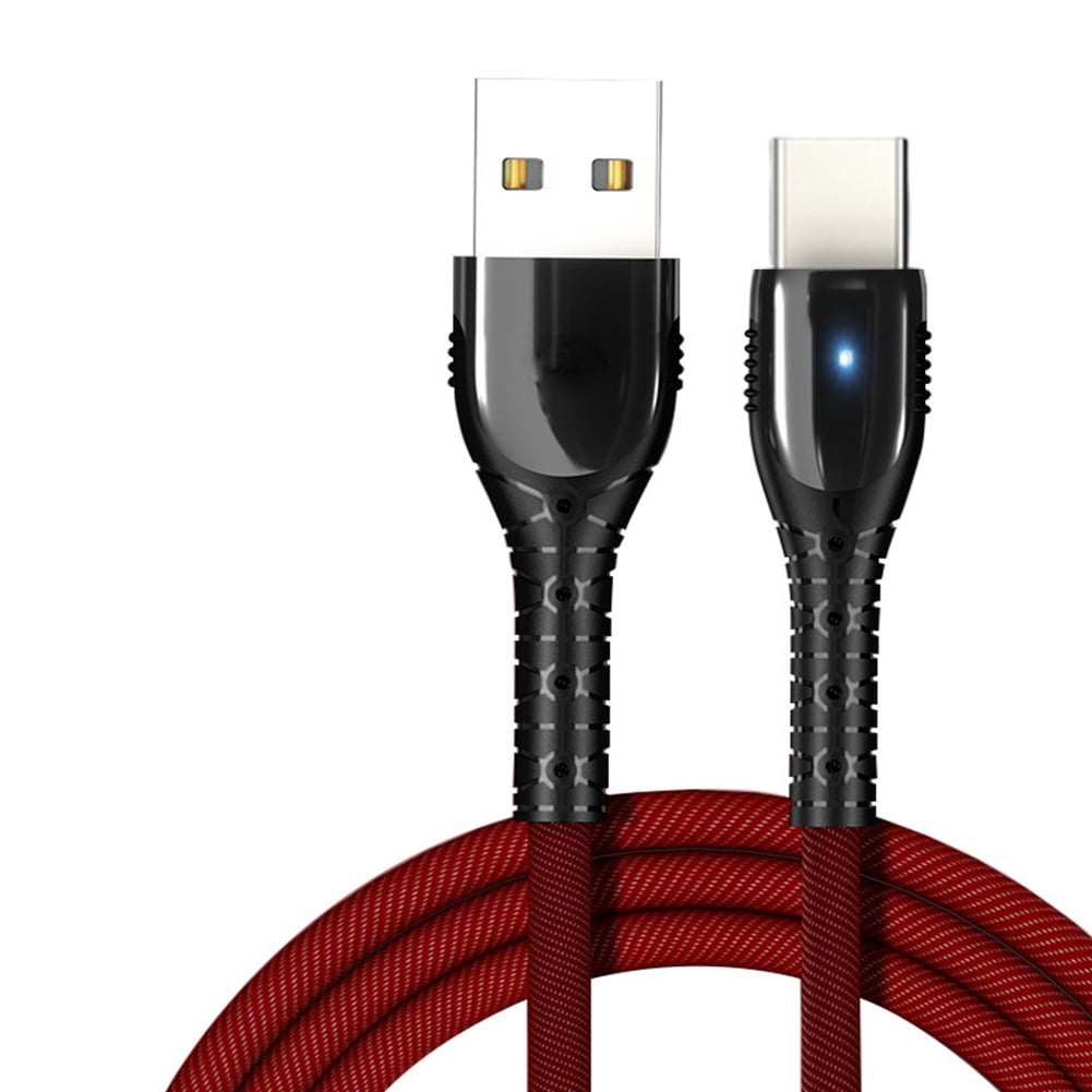 Bluethy 120cm 5A Fast Charge LED Light Type-C Data Sync Charging Cable ...