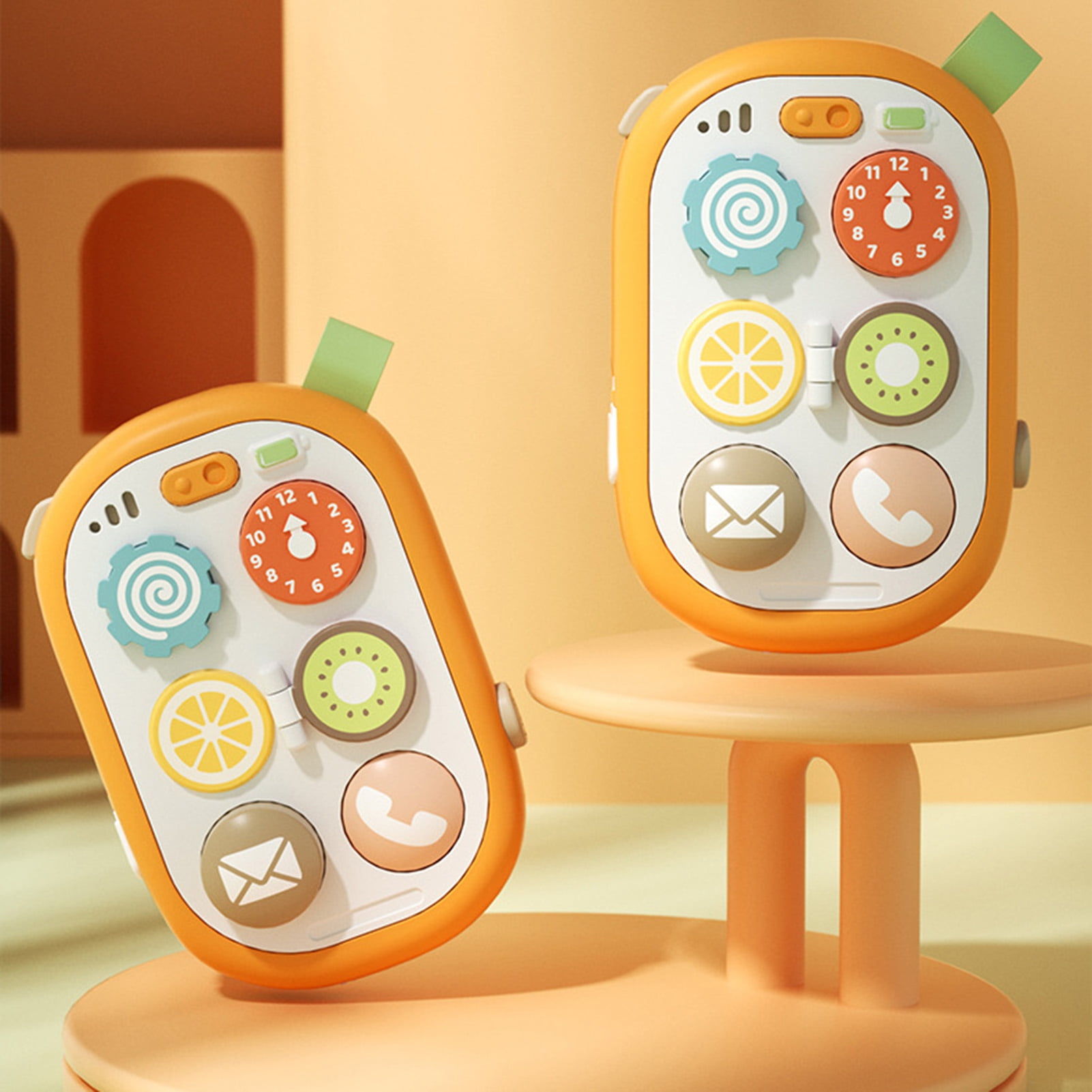 Bluethy 1PC Phone Toy for Babies Polished Geometric Baby Toy Baby Cell ...