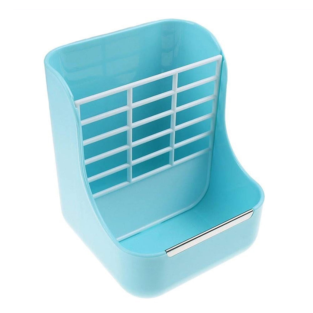 Bluethy 2 in 1 Pet Rabbit Food Feeder Grass Shelf Bowl Dispenser ...