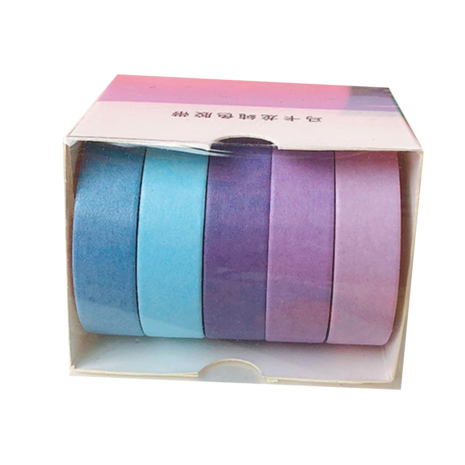 Bluethy 5 Rolls Decal Decorative Nice-looking Washi Macaron Hand ...
