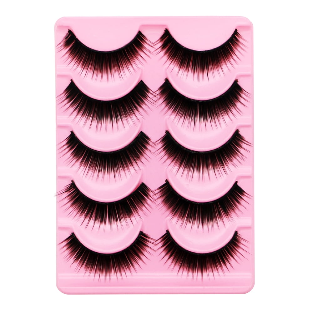 Bluethy 5Pairs Colorful Long Thick Fake Eye Lash Makeup Stage Party ...