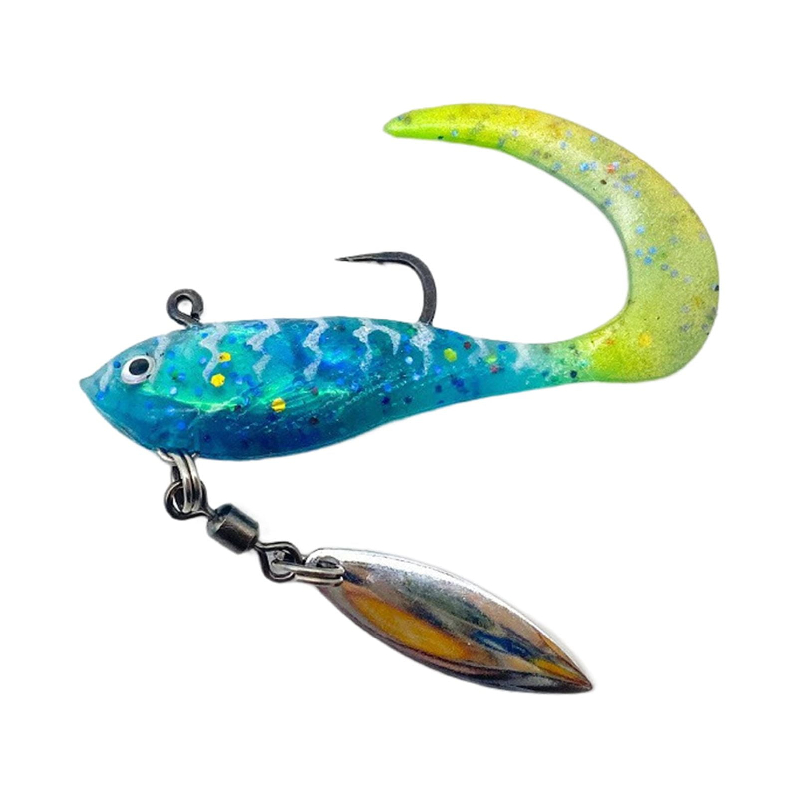 Bluethy 7g/6cm Bionic Soft Bait Sharp Hook 3D Simulated Fisheye ...