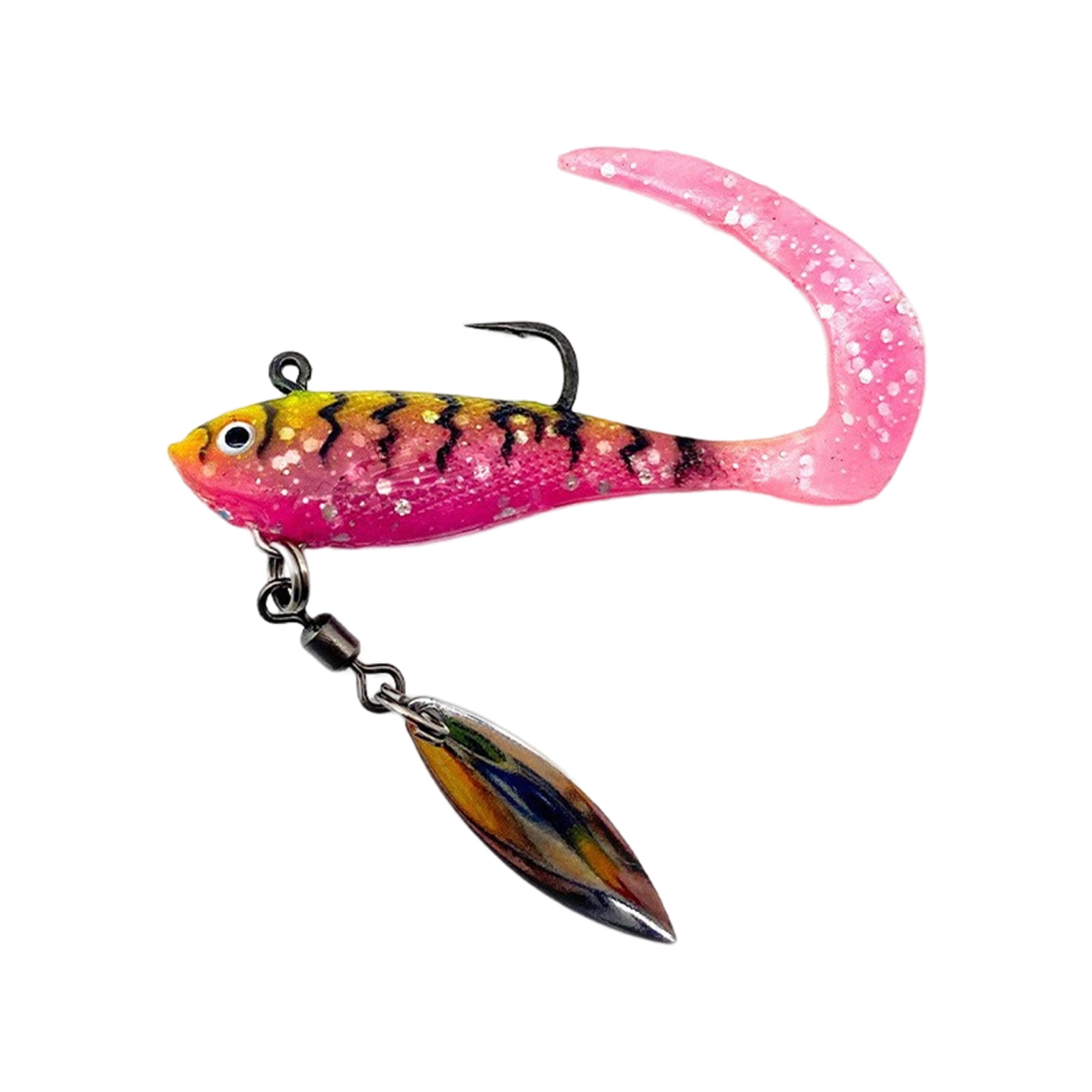 Bluethy 7g/6cm Bionic Soft Bait Sharp Hook 3D Simulated Fisheye ...