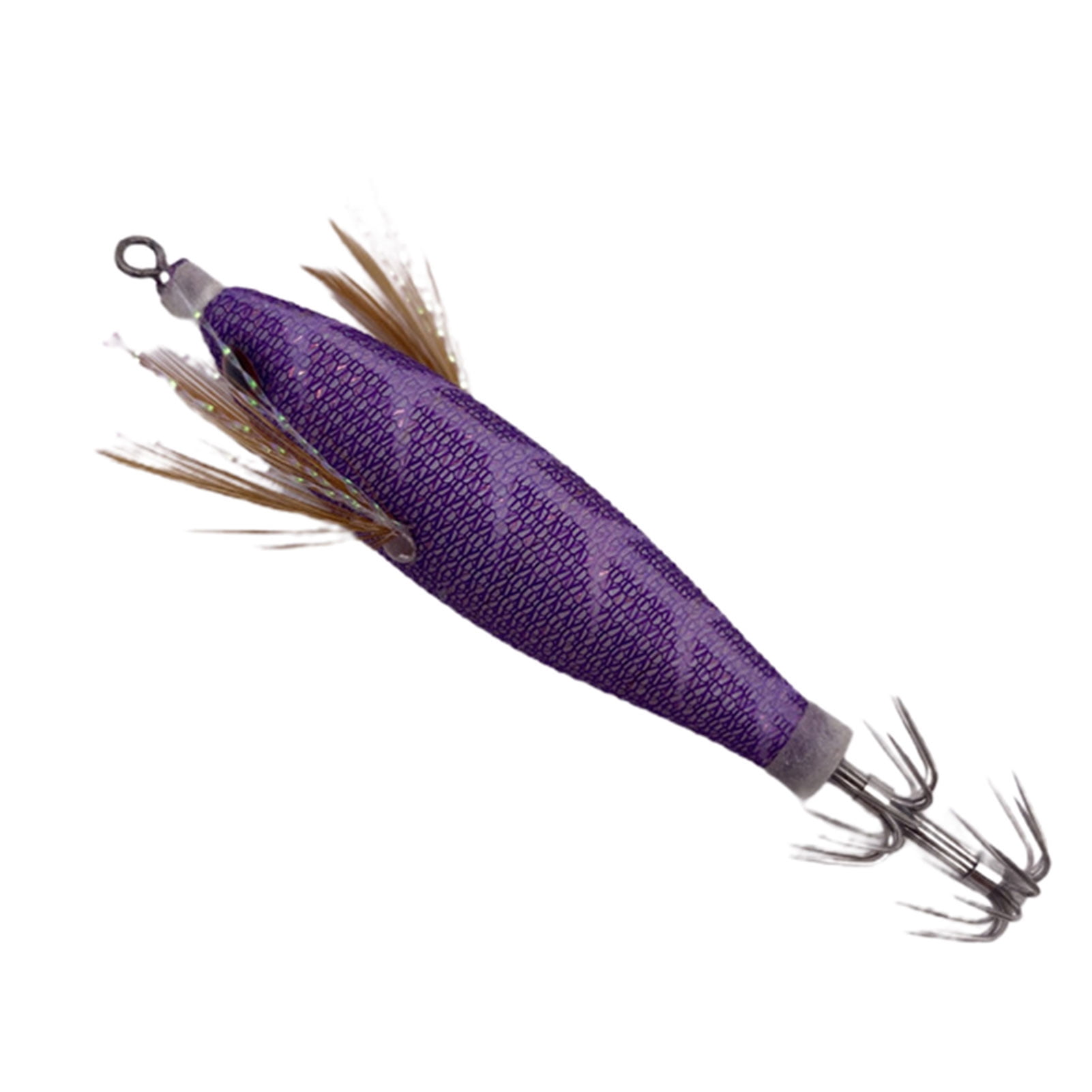 Bluethy 8cm/6g Luminous Shrimp Bait Sharp Squid Hook Simulation 3D Fisheye Jigging Fishing ...