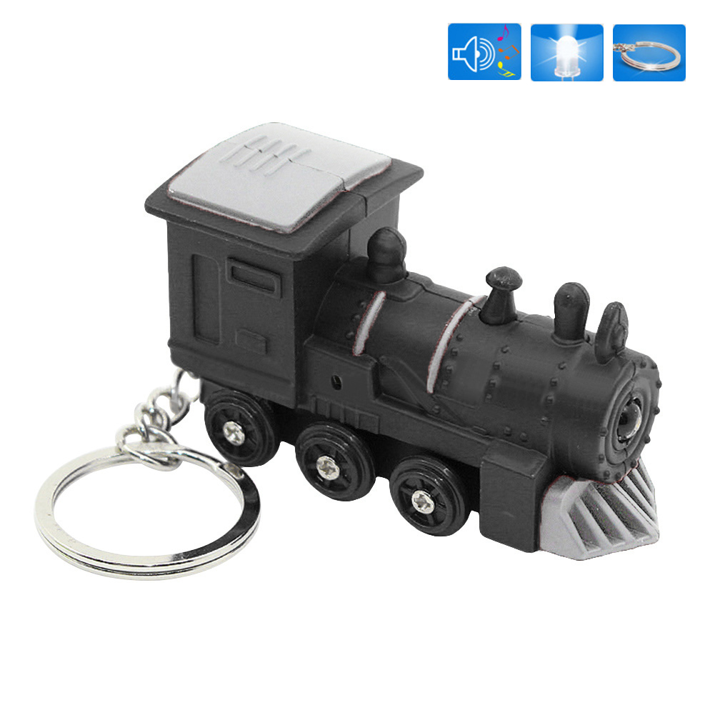 Bluethy Cartoon Dinosaur Bear Train kawaii LED Light Up Keychain Key ...