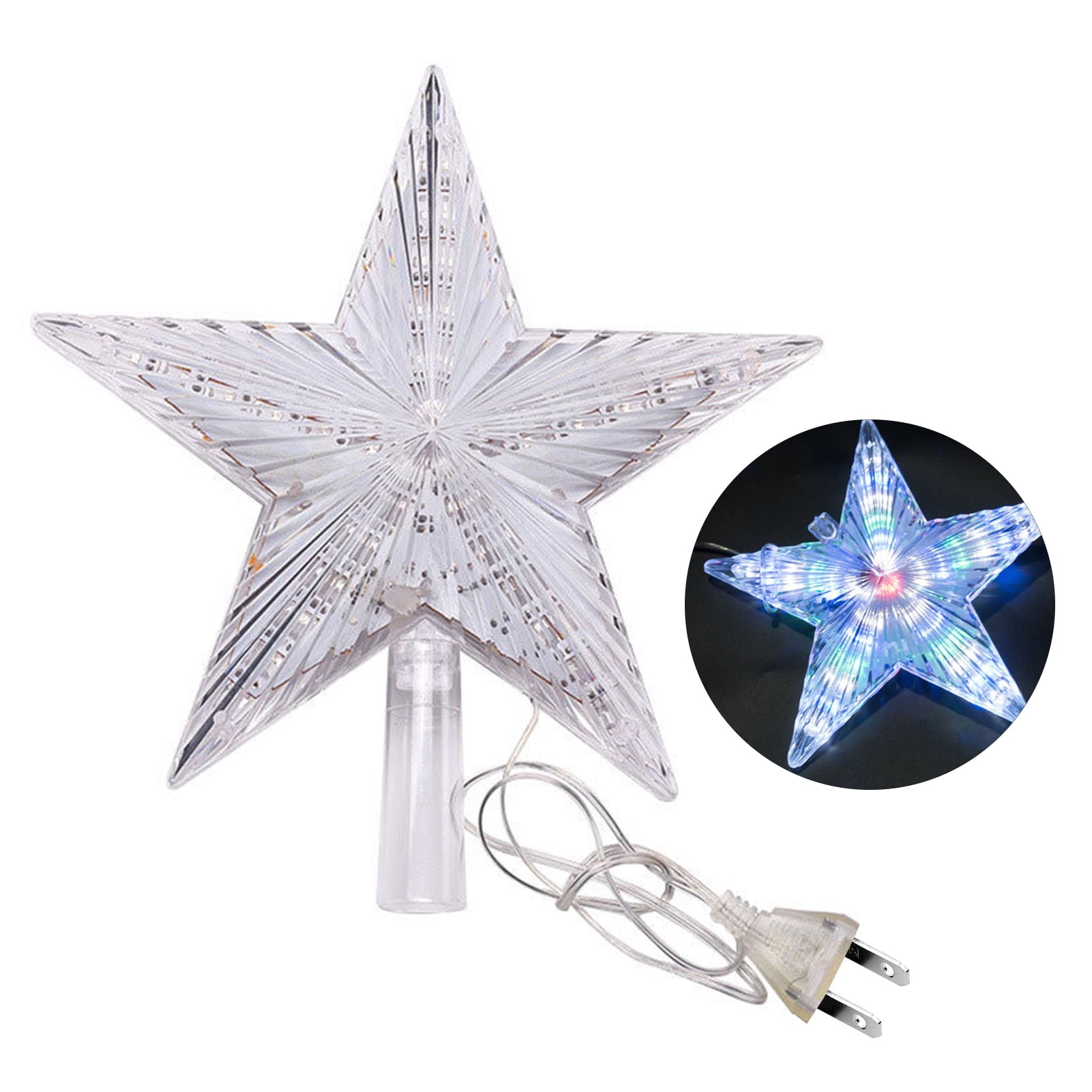 Bluethy Christmas Tree Topper Star with LED Light IP65 Waterproof ...