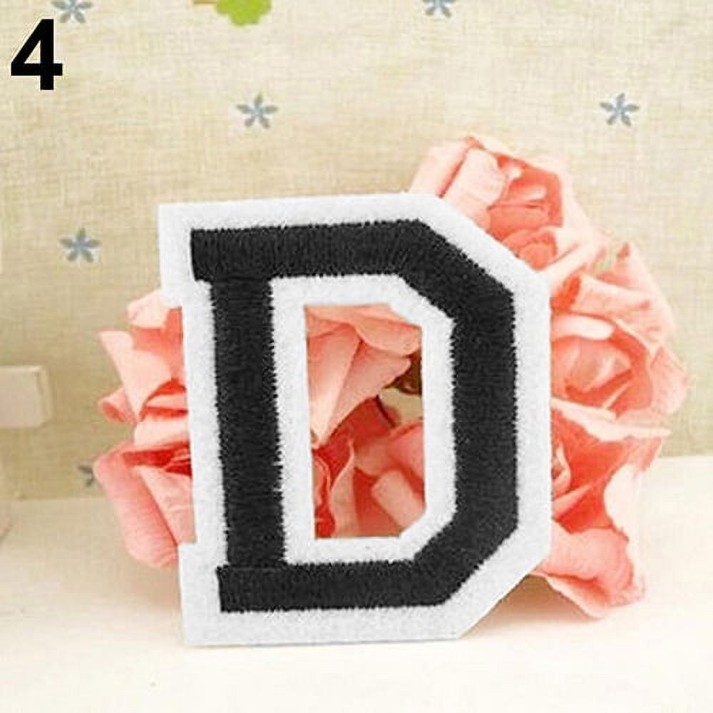 Bluethy Cloth Letter A-Z Embroidered Motif Applique Iron On Patch Sew ...