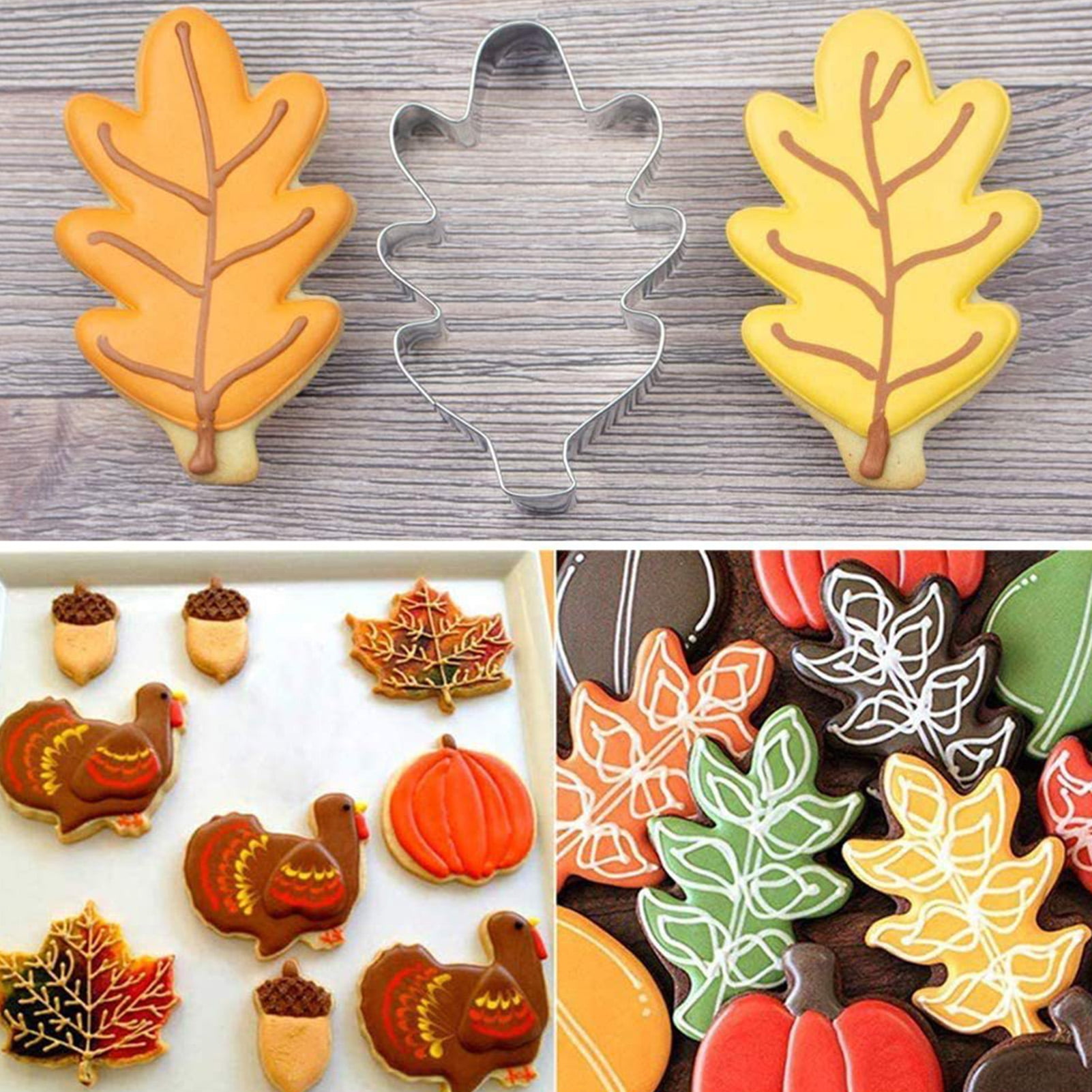 Bluethy Cookie Cutters Set, Thanksgiving 430 Stainless Steel Non-stick ...