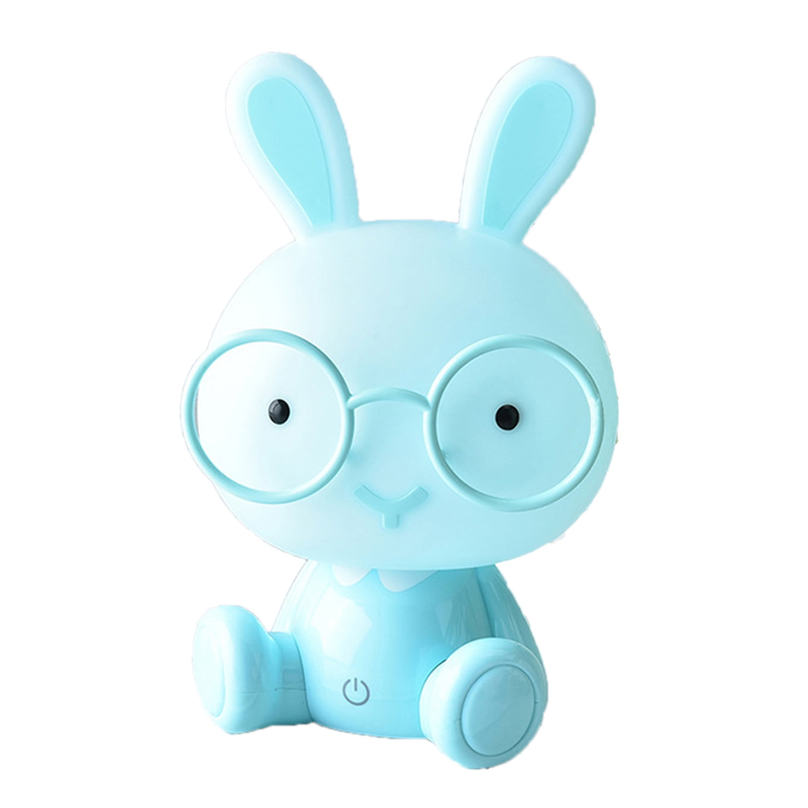 Bluethy Cute Rabbit Lamp with Glasses Touching Sensor LED Eye ...