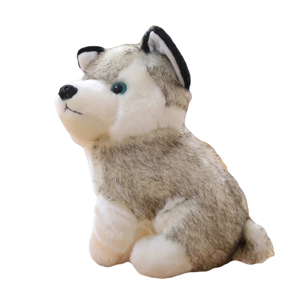 Bluethy Cute Simulation Husky Dog Plush Toy Puppy Stuffed Animal Kids ...