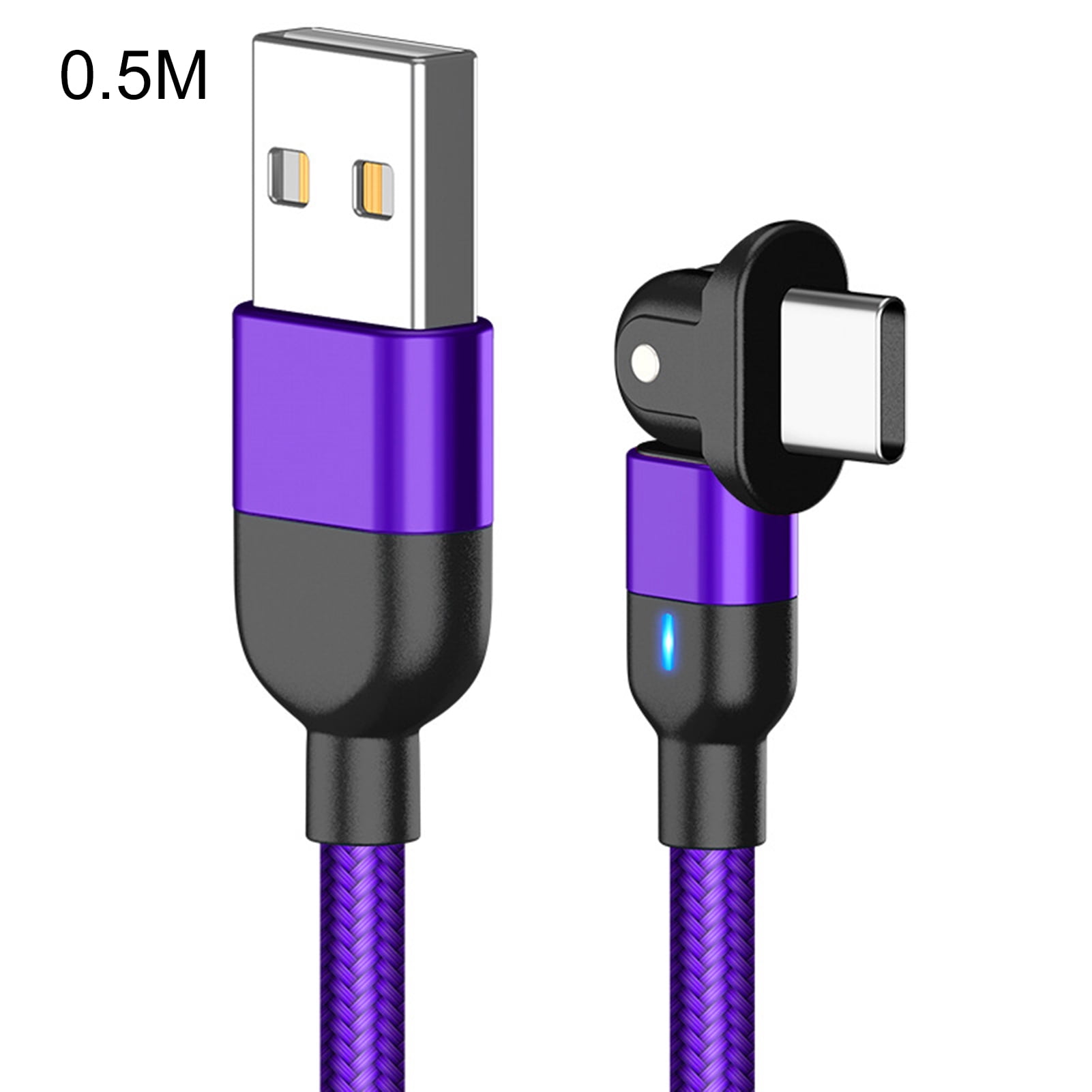 Bluethy Data Cable Anti-winding Braided Nylon Rope Type-C 180 Degree ...