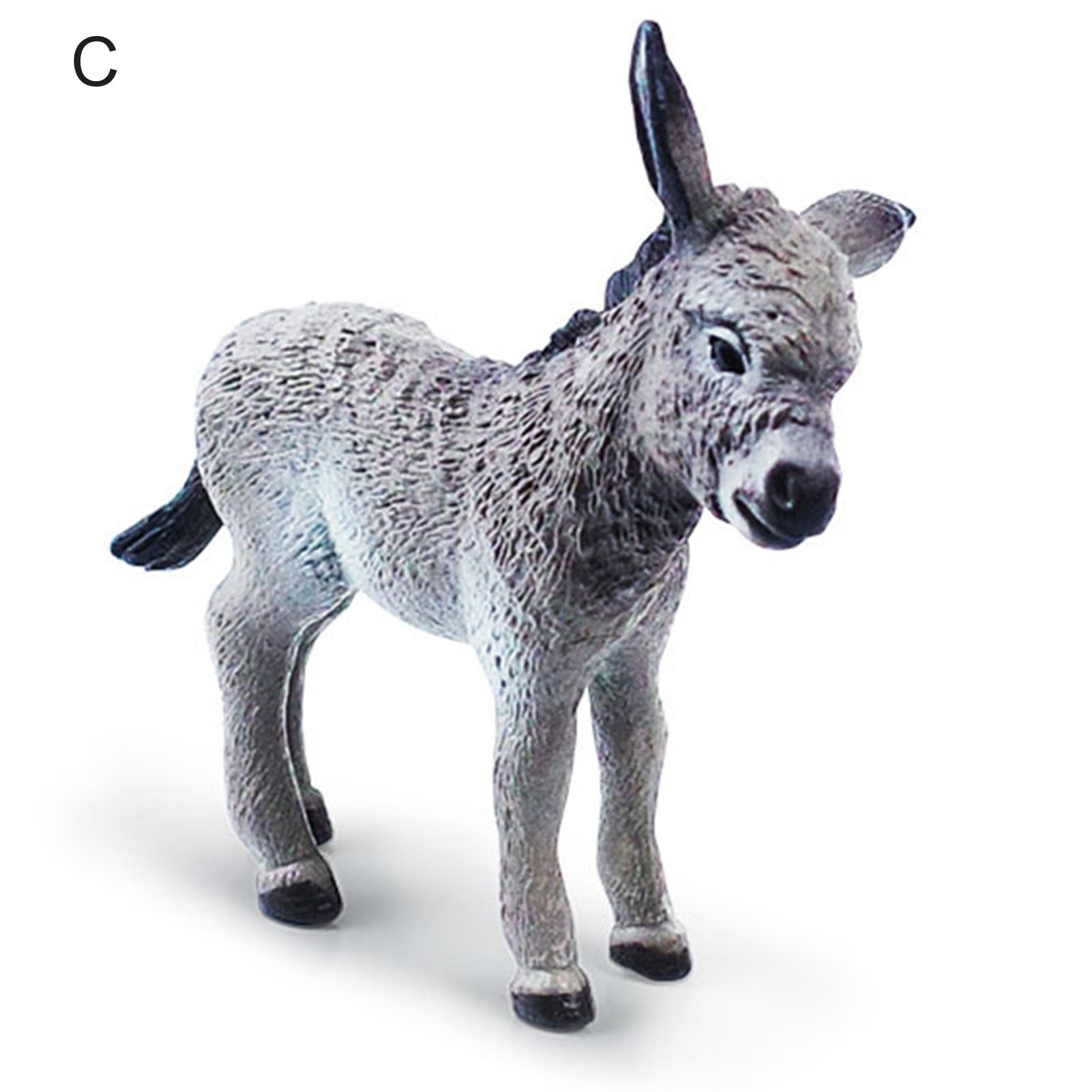Bluethy Donkey Model Figurine Decorative Smooth Surface Lovely Wild ...