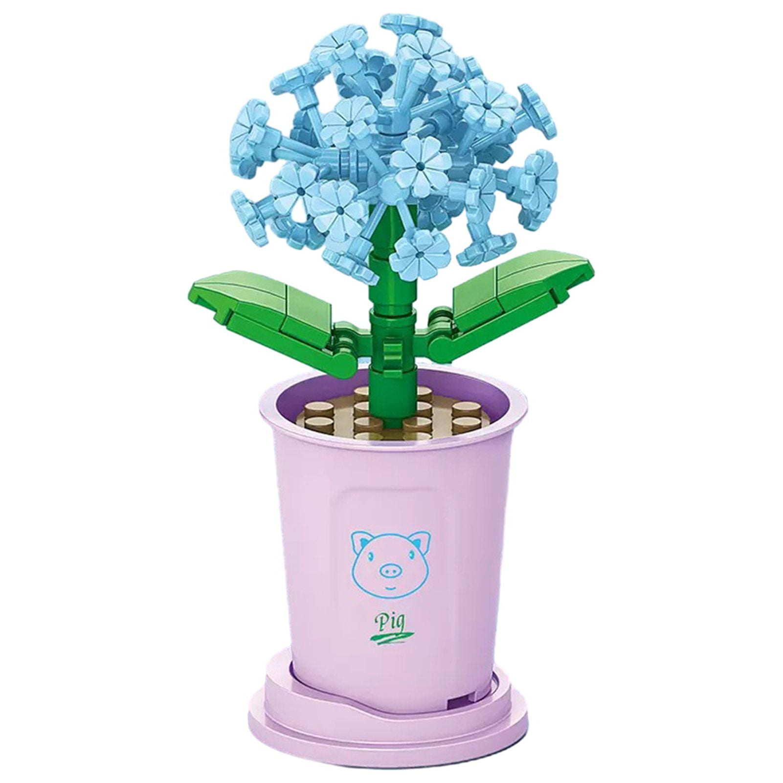 Bluethy Flower Potted Plant Building Blocks Toy DIY Assembly Flowers ...