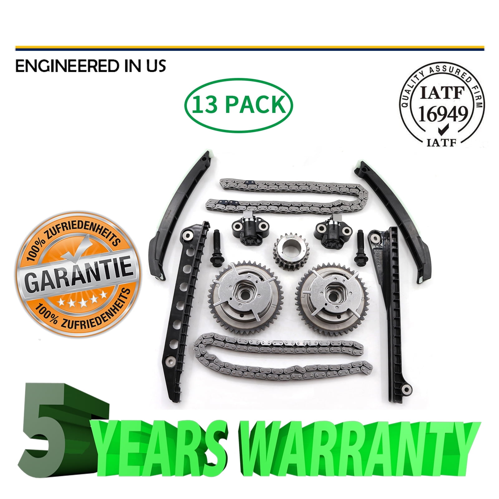 Bluethy For 08 14 Ford F150 F250 TRITON 3 Valve Timing Chain Kit Cam ...