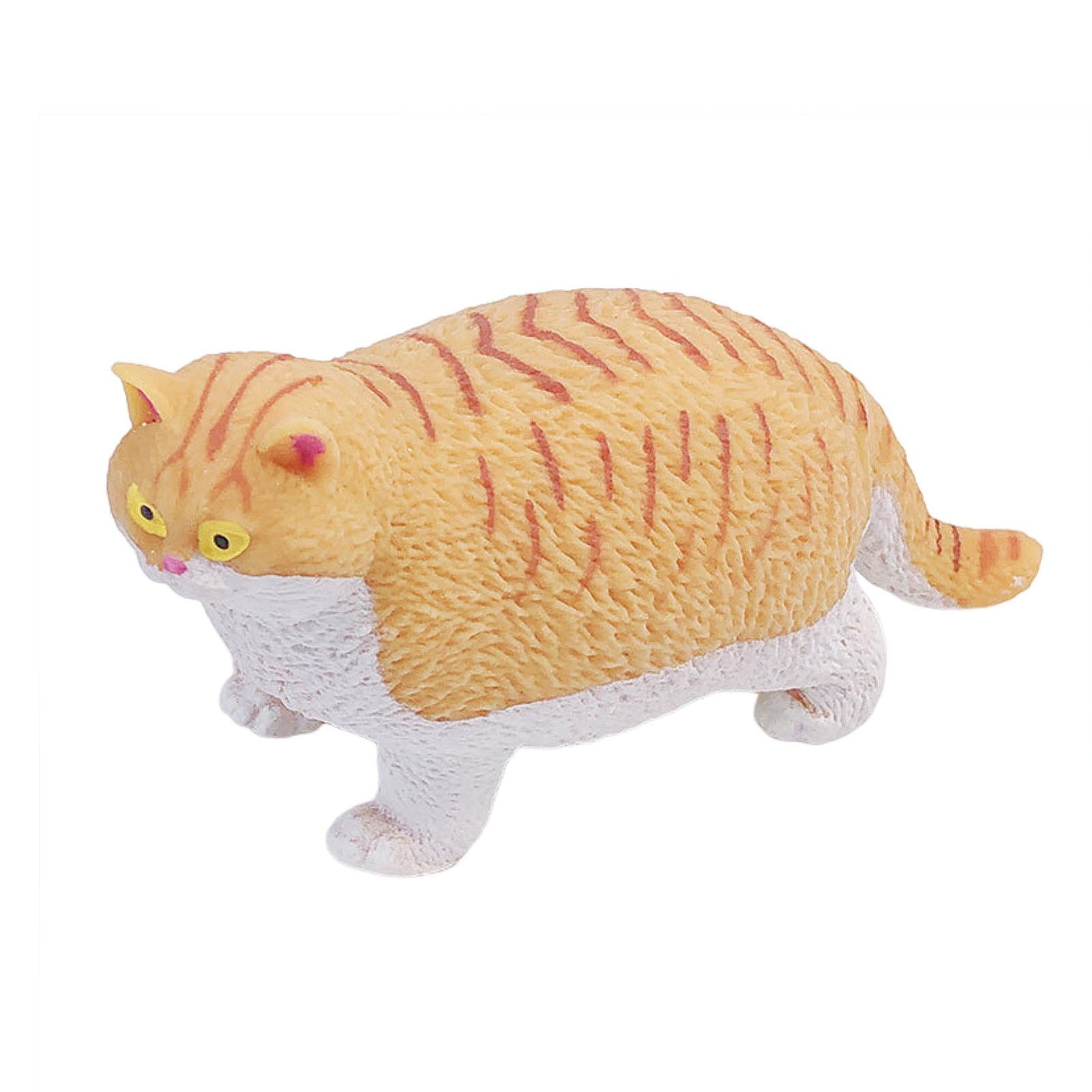 Bluethy Funny Fat Cat Squeeze Toy Soft TPR Cartoon Kitten Squishes Toy ...