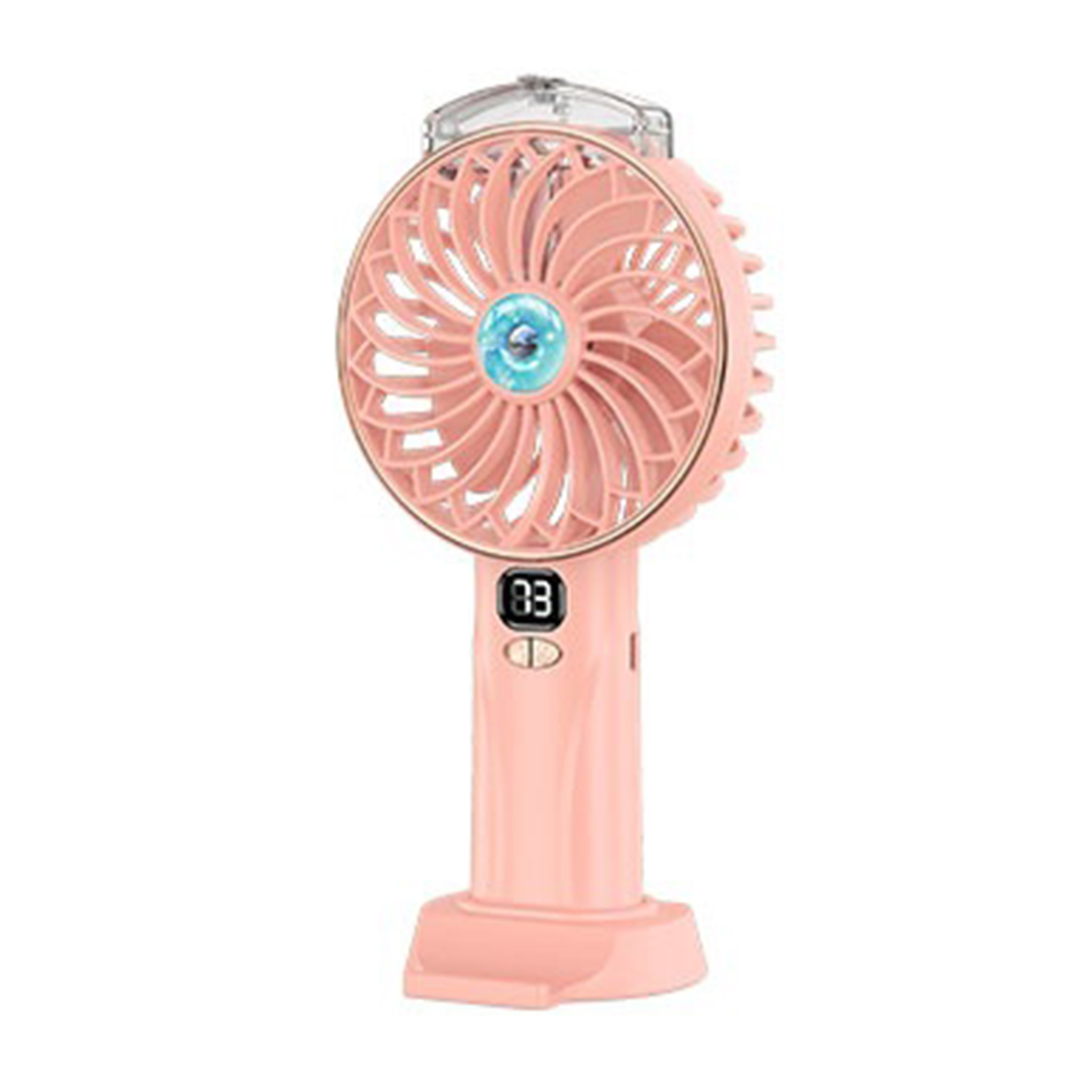 Bluethy Handheld Small Spray Fan with 5 Speed Settings Digital Display ...