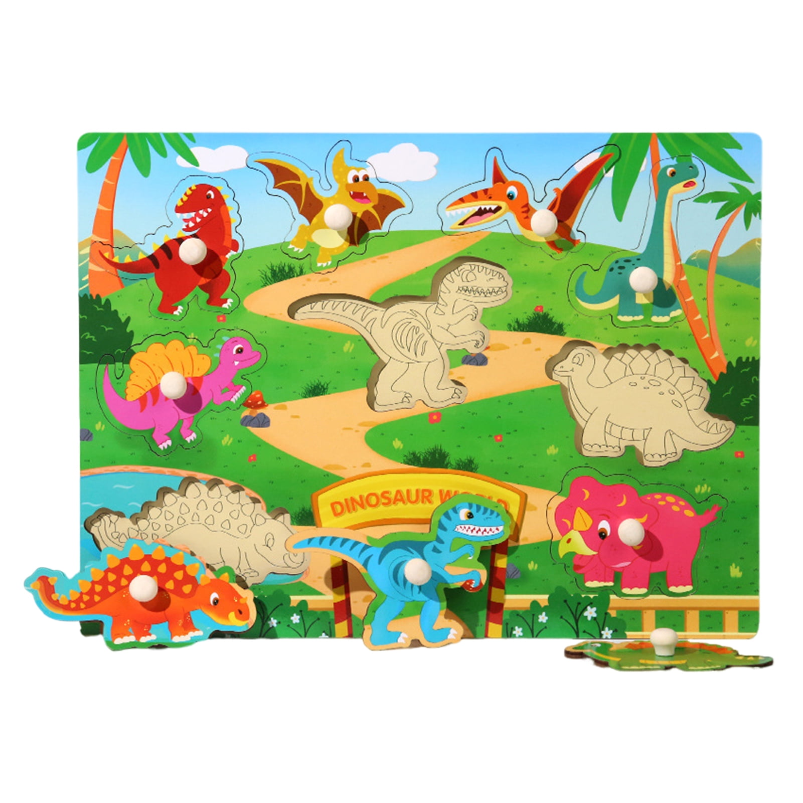 Bluethy Interactive Wooden Puzzle Fun Sensory Development And Early ...