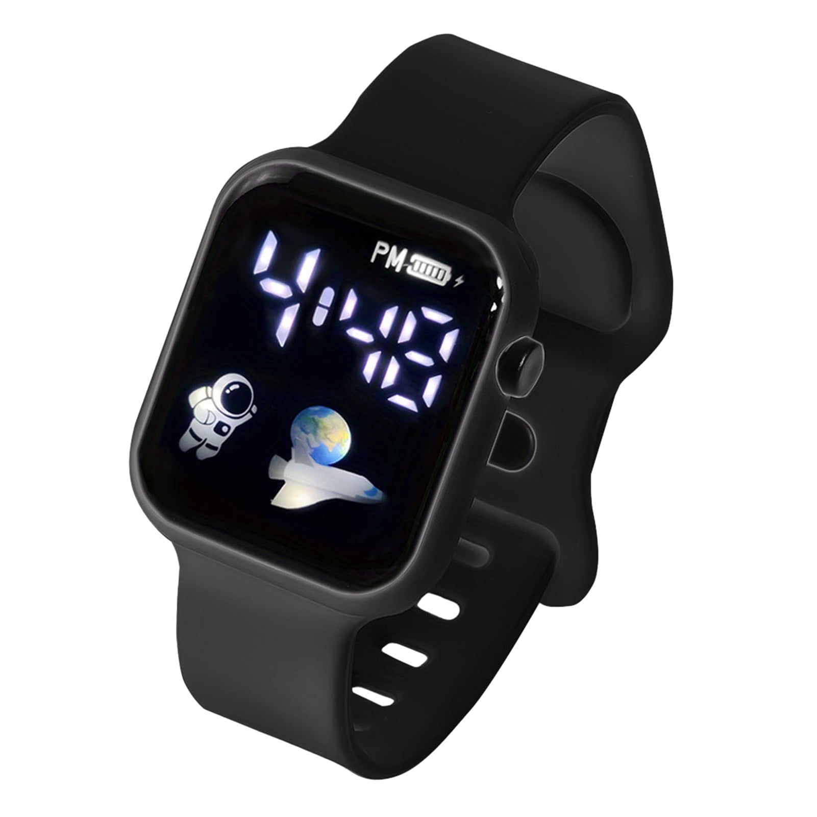 Bluethy LED Digital Watch Stylish Square Shockproof Sporty Design ...
