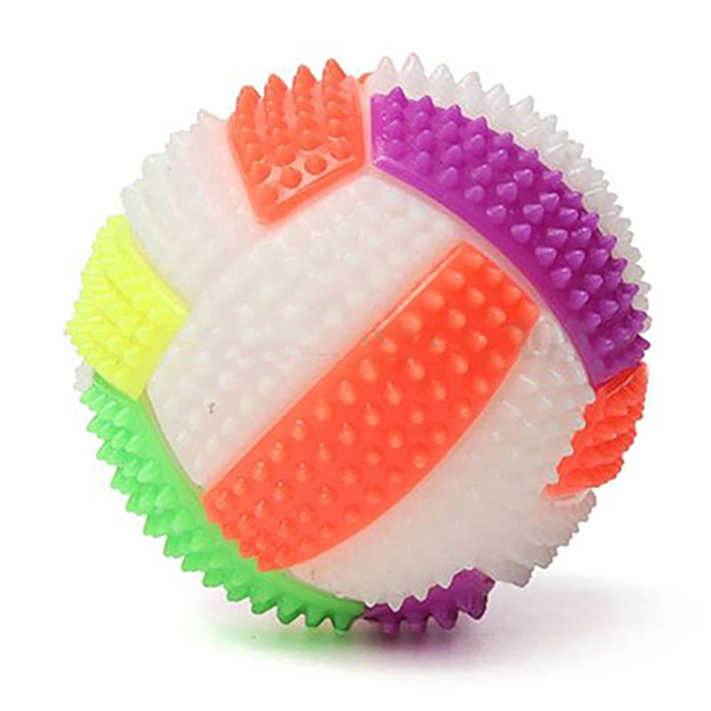 Bluethy LED Flashing Color Changing Bouncing Massage Hedgehog Ball ...