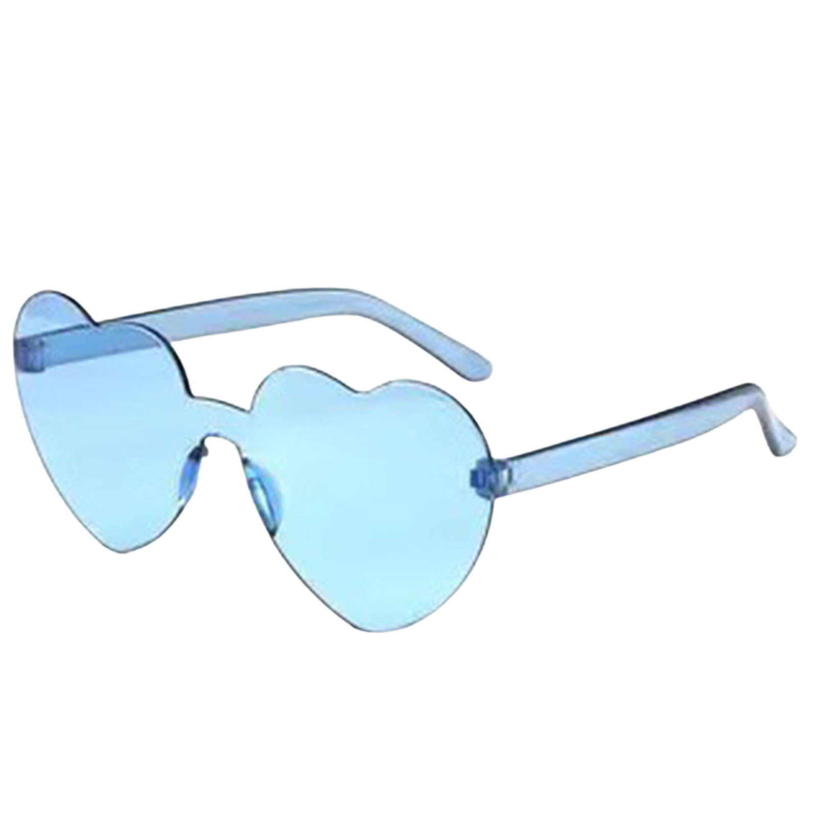 Bluethy Lady Sunglasses Eye Protection Solid Color Cute Heart Shape ...
