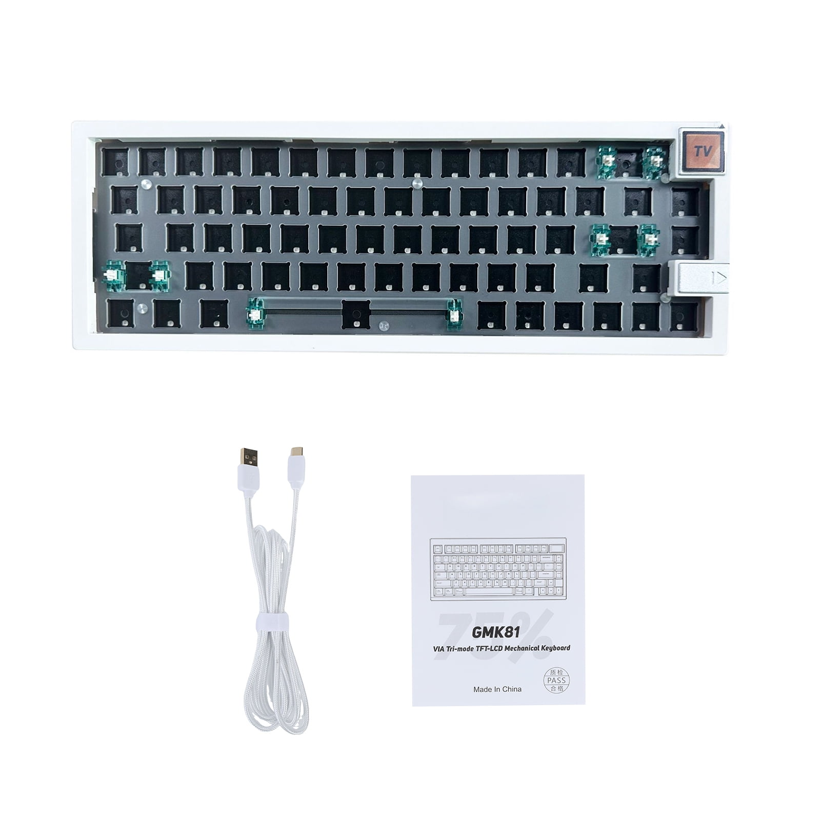 Bluethy Mechanical Keyboard Kit with Receiver Bluetooth-compatible/2 ...