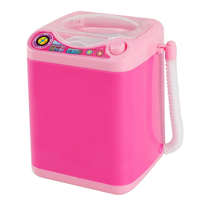 Bluethy Mini Electric Washing Machine Toy Makeup Brushes Cleaning ...